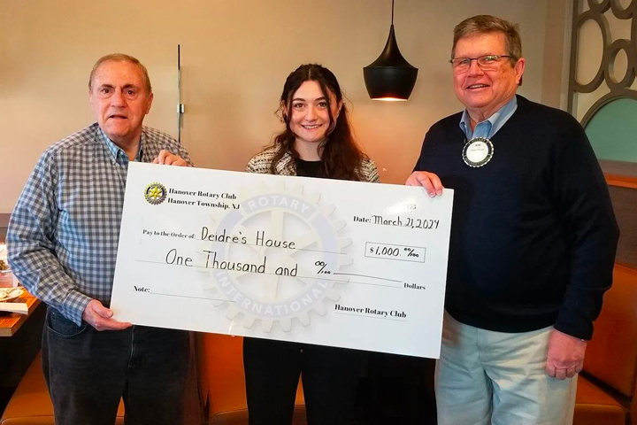 Deirdre's House Receives Generous $1,000 Check from Hanover Rotary ...