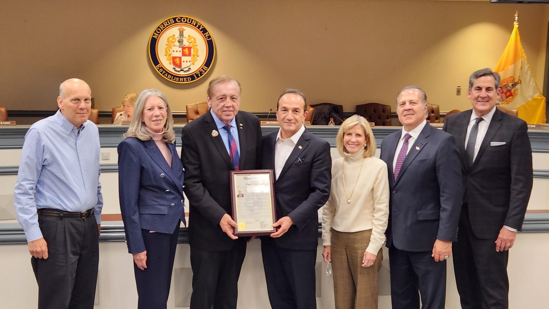 Morris County Commissioners Honor Kiwanis Governor Frank Cahill ...